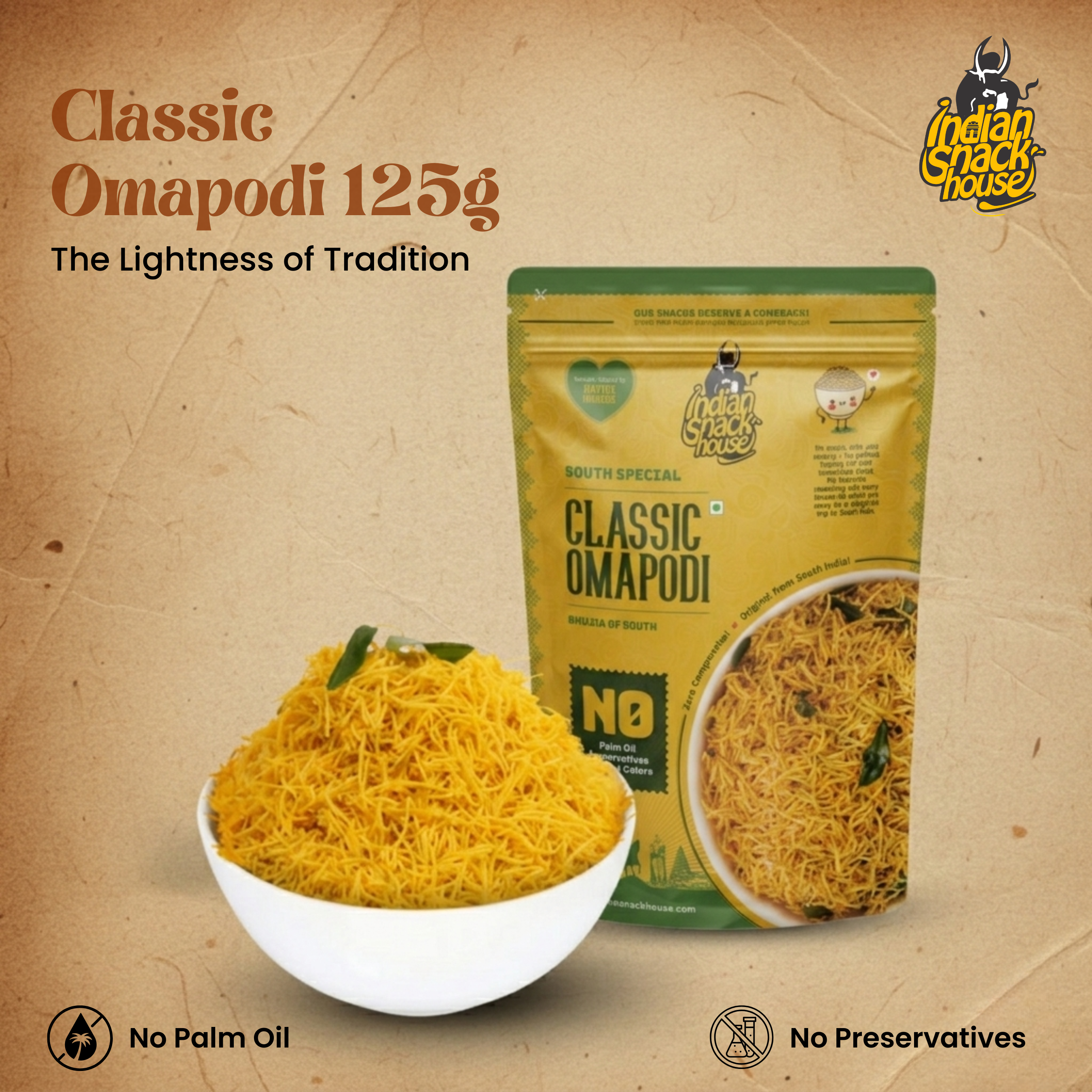 Classic Omapodi 125g – Indian Snack House
